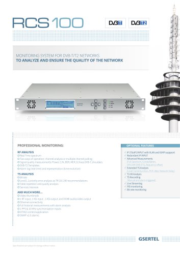 All Gsertel catalogs and technical brochures