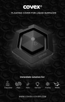 Floating basin cover - Covex® - EXMA LTDA - modular / recycled plastic ...