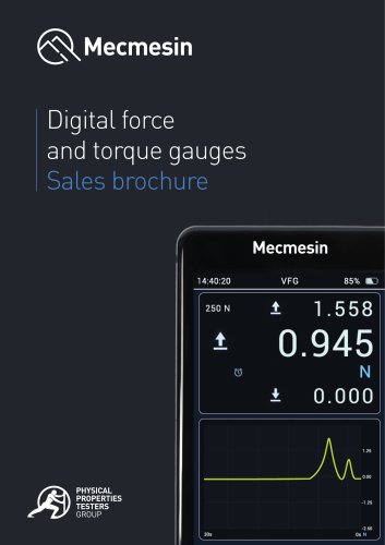 Digital Force and Torque Sensors - Mecmesin - PDF Catalogs | Technical ...