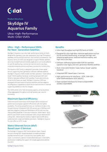 All Gilat Satellite Networks catalogs and technical brochures