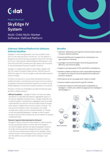 All Gilat Satellite Networks catalogs and technical brochures