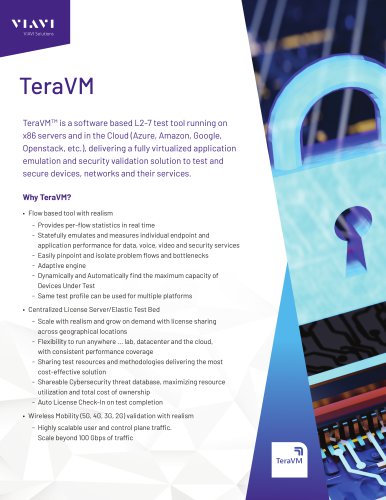 All Viavi Solutions UK Ltd.. catalogs and technical brochures