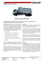Vacuum Truck SDC 200 - DISAB Vacuum Technology - PDF Catalogs | Technical Documentation | Brochure