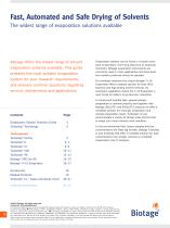 Solvent Evaporation - BIOTAGE - PDF Catalogs | Technical Documentation ...