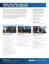 Telecom Brochure - KOHLER POWER SYSTEMS - PDF Catalogs | Technical ...