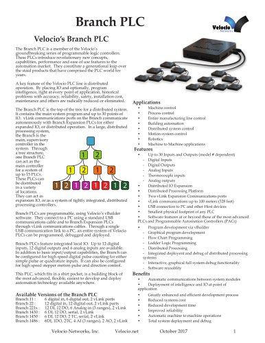 Velocio Networksのすべてのカタログと技術パンフレット