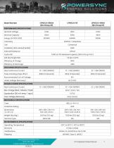 LIFEPO4 + Graphene - POWERSYNC Energy Solutions - PDF Catalogs | Technical Documentation | Brochure