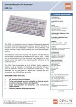 Semi-Custom Keyboards Example KMX-144 - Devlin - PDF Catalogs | Technical Documentation | Brochure