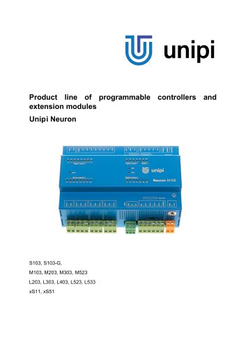 All UniPi.technology catalogs and technical brochures