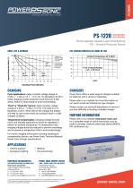 PS-1220 - Power-Sonic - PDF Catalogs | Technical Documentation | Brochure