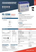 PS-12200 - Power-Sonic - PDF Catalogs | Technical Documentation | Brochure