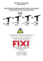 Oleopneumatc tools for blind rivets - FIXI - PDF Catalogs | Technical Documentation | Brochure