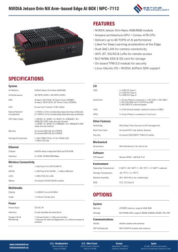 NPC-7312 Datasheet - Estone Technology - PDF Catalogs | Technical ...