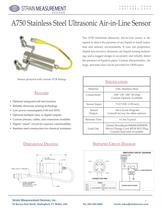 A750 Stainless Steel Ultrasonic Air in Line Detector - Strain ...