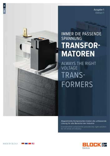 All BLOCK Electronics (Kunshan) Co., Ltd catalogs and technical brochures