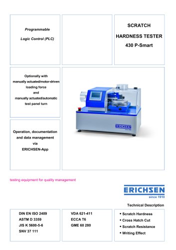Technical Description Model 145 - ERICHSEN GmbH & Co. KG - PDF Catalogs ...