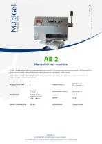 Blister pack sealing machine - AB 2 - MultiGel Srl - manual / packaging machine / for the ...
