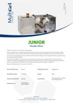 Powder mixer - JUNIOR - MultiGel Srl - V / in-line / for the ...