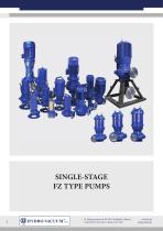 Single-stage FZ type pumps Intermediate pumping PS type stations TS ...