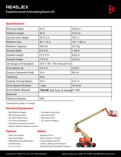 All Bailey lifts catalogs and technical brochures