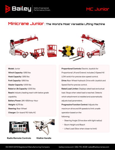 All Bailey lifts catalogs and technical brochures