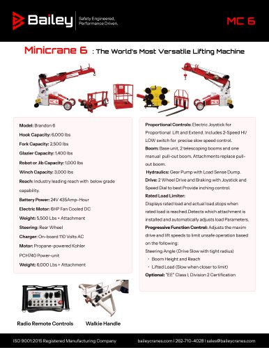 All Bailey lifts catalogs and technical brochures