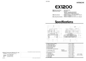 EX1200 specification - Deere-Hitachi Construction Machinery - PDF ...