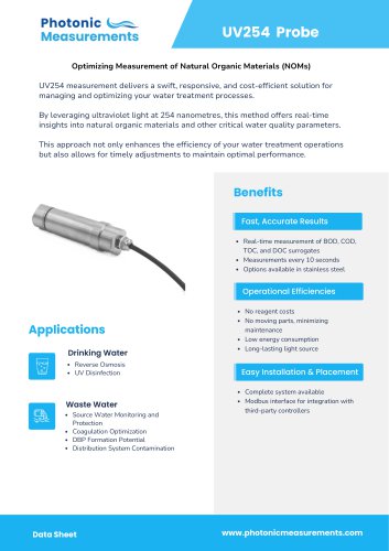All Photonic Measurements catalogs and technical brochures