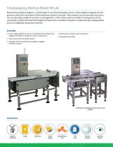 CHECKWEIGHING MACHINES Model WC-60 - FISCHBEIN - PDF Catalogs ...