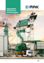 Stationary asphalt plant - MEGATON - E-mak - cold