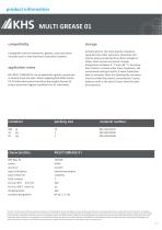 KHS MULTI GREASE 01 - KHS GmbH - PDF Catalogs | Technical Documentation | Brochure