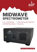 MIDWAVE Spectrometer Spec Sheet - NLIR - PDF Catalogs | Technical Documentation | Brochure
