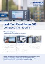 Leak test panels Series 500 - JW FROEHLICH Maschinenbau GmbH - PDF ...