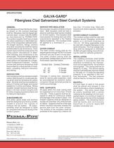 GALVA GARD - PERMA PIPE - PDF Catalogs | Technical Documentation | Brochure