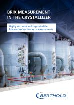 Brix measurement in the crystallizer - Berthold Technologies Process ...