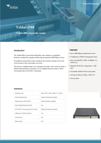 All Teldat catalogs and technical brochures