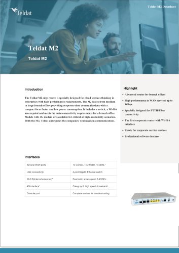 All Teldat catalogs and technical brochures