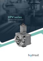 回転翼油圧ポンプ - VPV series - HYDRAUT - 電動 / 産業用 / 油圧ユニット用