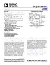 AD9364 RF Agile Transceiver - Analog Devices - PDF Catalogs | Technical Documentation | Brochure
