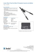 Lever Rivet Tool for Blind Threaded Inserts and Bolts Type 72006 ...