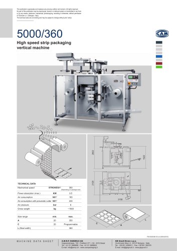 ASB38 automatic bundler with stretch-banding or shrink wrapping - CAM - PDF Catalogs | Technical ...