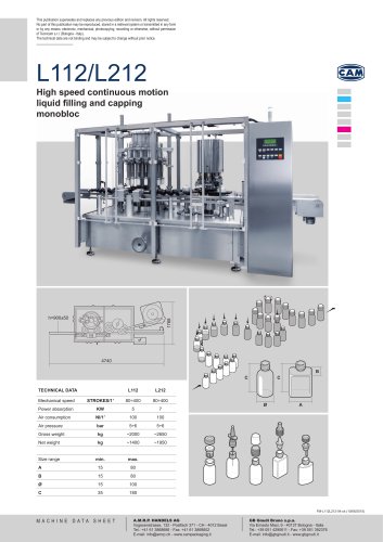 All CAM catalogs and technical brochures