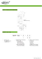 Hand pump MHP-100 - Wenzhou Meric Hydraulic Technology Co.,Ltd - PDF ...