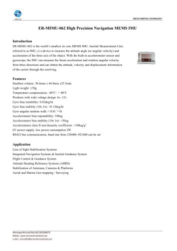 ER-QA-03C - SHAANXI ERICCO INERTIAL TECH. CO., LTD - PDF Catalogs | Technical Documentation ...