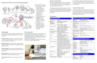 Signature Flow Meter - Teledyne Isco - PDF Catalogs | Technical ...