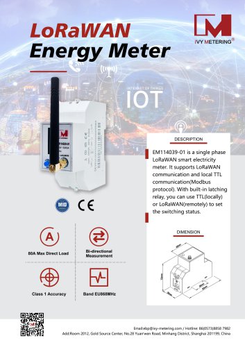 All IVY METERING catalogs and technical brochures