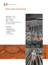 Oxygen lance pipe - ANSSEN Metallurgy Group Company - PDF Catalogs ...