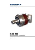 Planetary gear reducer - GSE-250 - Servotak - coaxial / keyed shaft ...