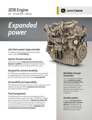 All JOHN DEERE POWER SYSTEMS catalogs and technical brochures
