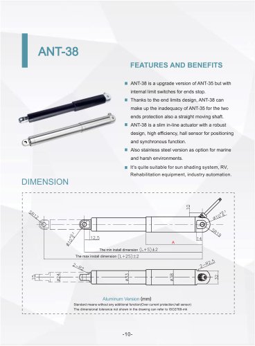 Antuator linear actuator ANT-45 - Antuator Intelligent - PDF Catalogs ...